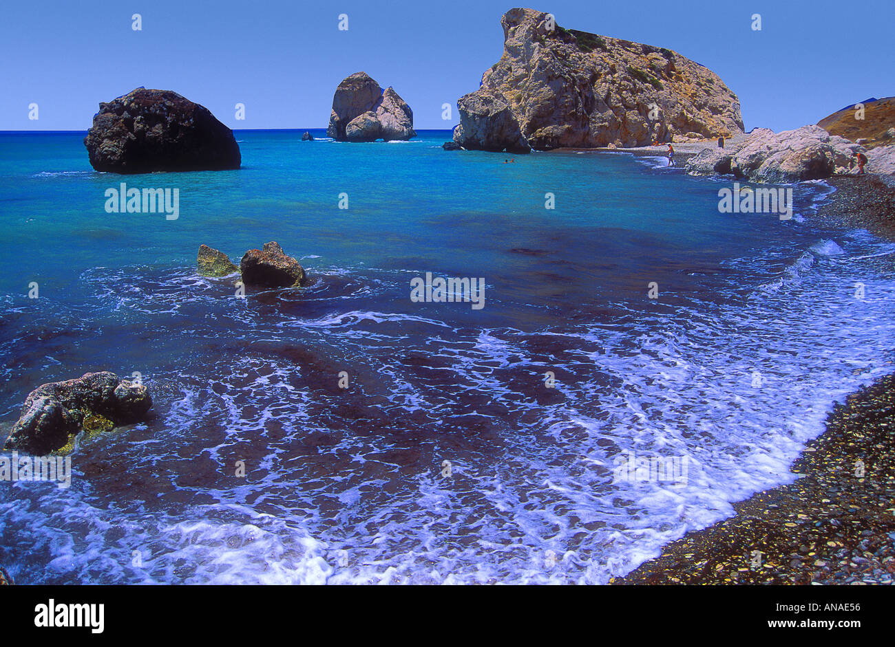 The mythological birthplace of the Goddess Aphhrodite at Petra Tou ...