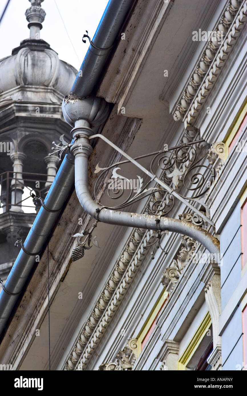 Elaborate decoration Rain Water down pipe Cluj Napoca Romania Stock ...