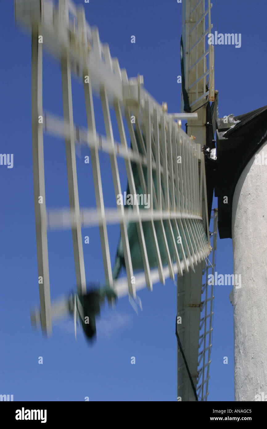 View of the windmill sails on Melin Llynnon Mill Anglesey Stock Photo ...