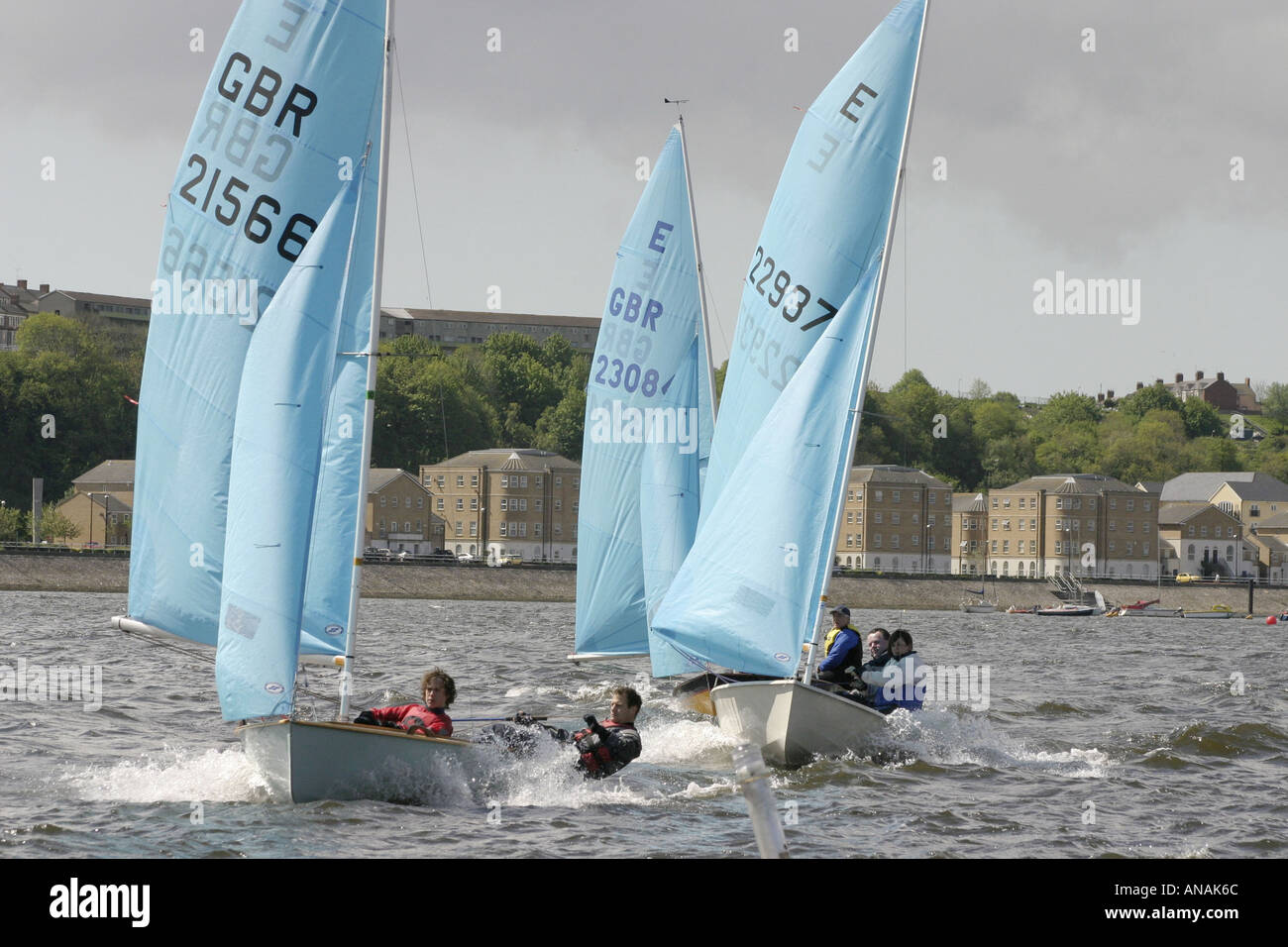 Sailing Cardiff Bay South Wales Stock Photo - Alamy