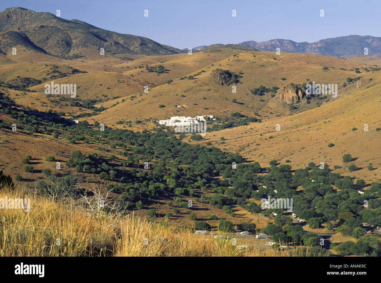 Indian Lodge in Keesey Canyon, Davis Mountains State Park, Texas, USA ...