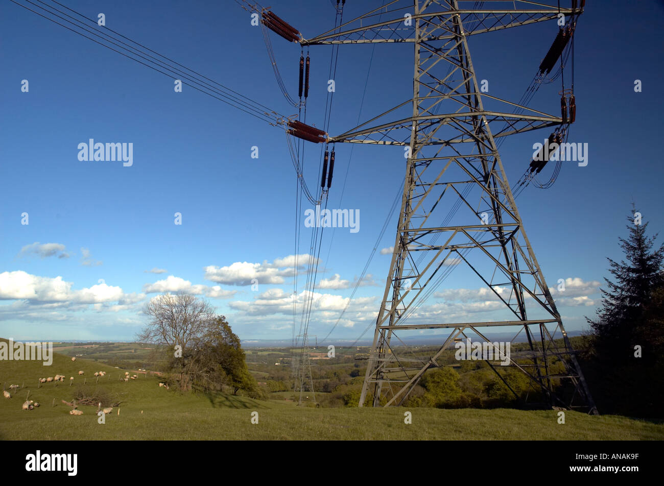 Electricity pylon united kingdom wales hi-res stock photography and ...