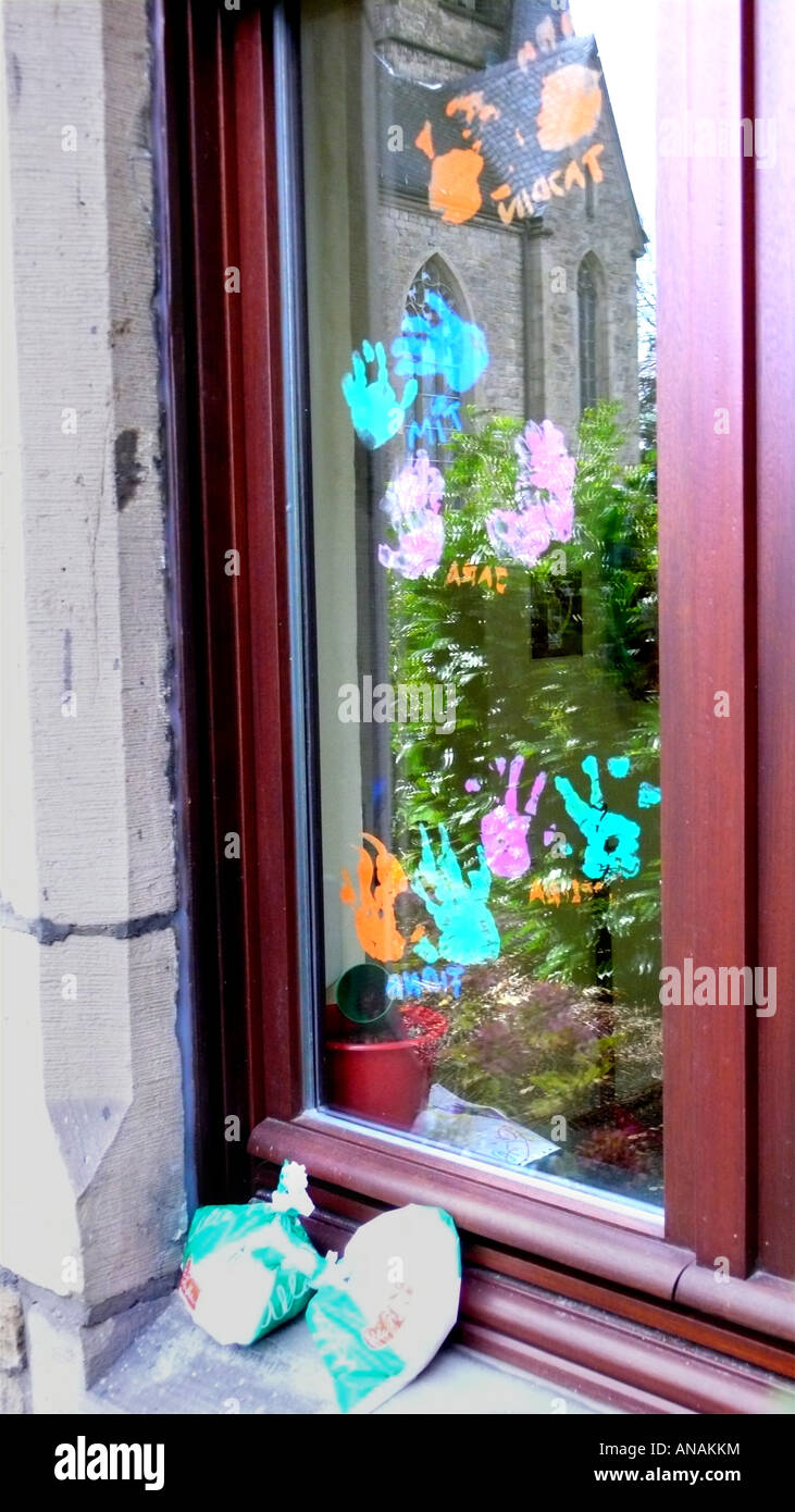 window of a kindergarten Stock Photo - Alamy