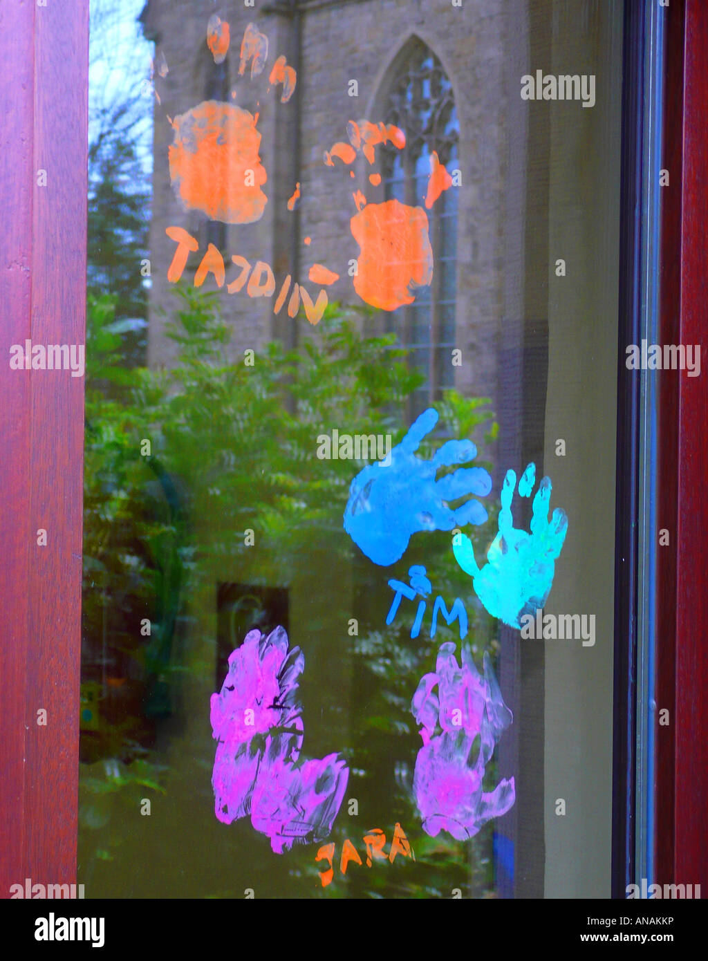 window of a kindergarten Stock Photo - Alamy