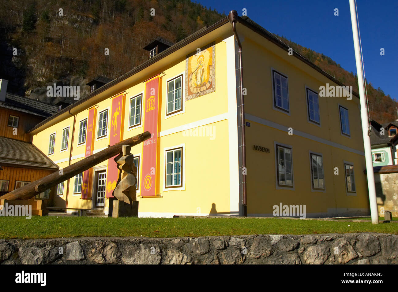 The Museum in Hallstatt in Upper Austria Salzkammergut Styria Stock ...