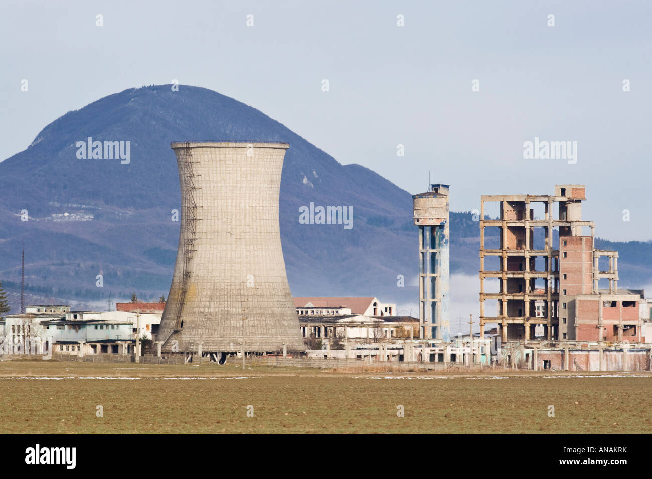 Derelict factory complex in Transylvania Stock Photo - Alamy