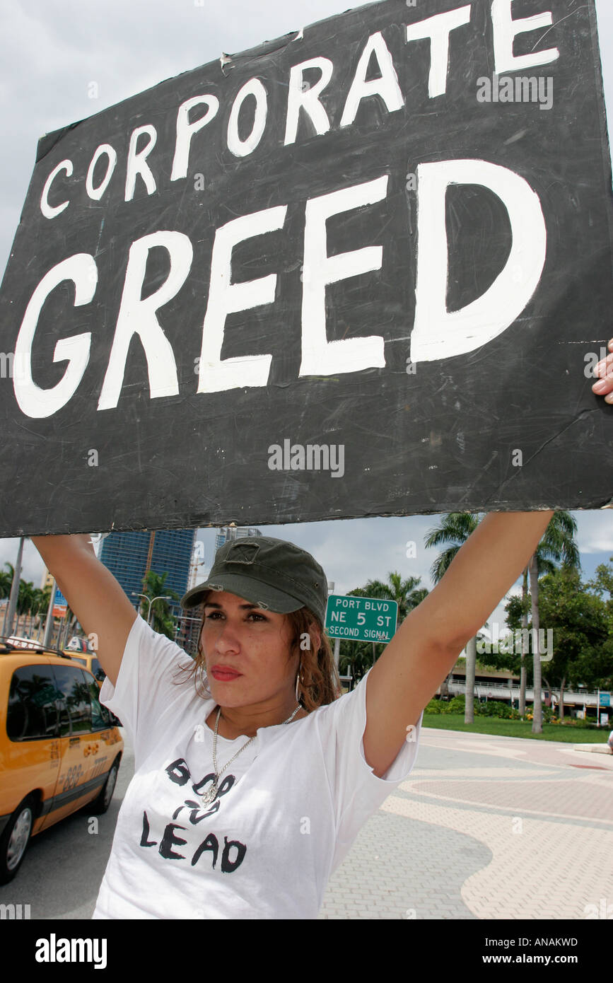 Miami Florida,Biscayne Boulevard,Torch of Friendship,corporate greed ...