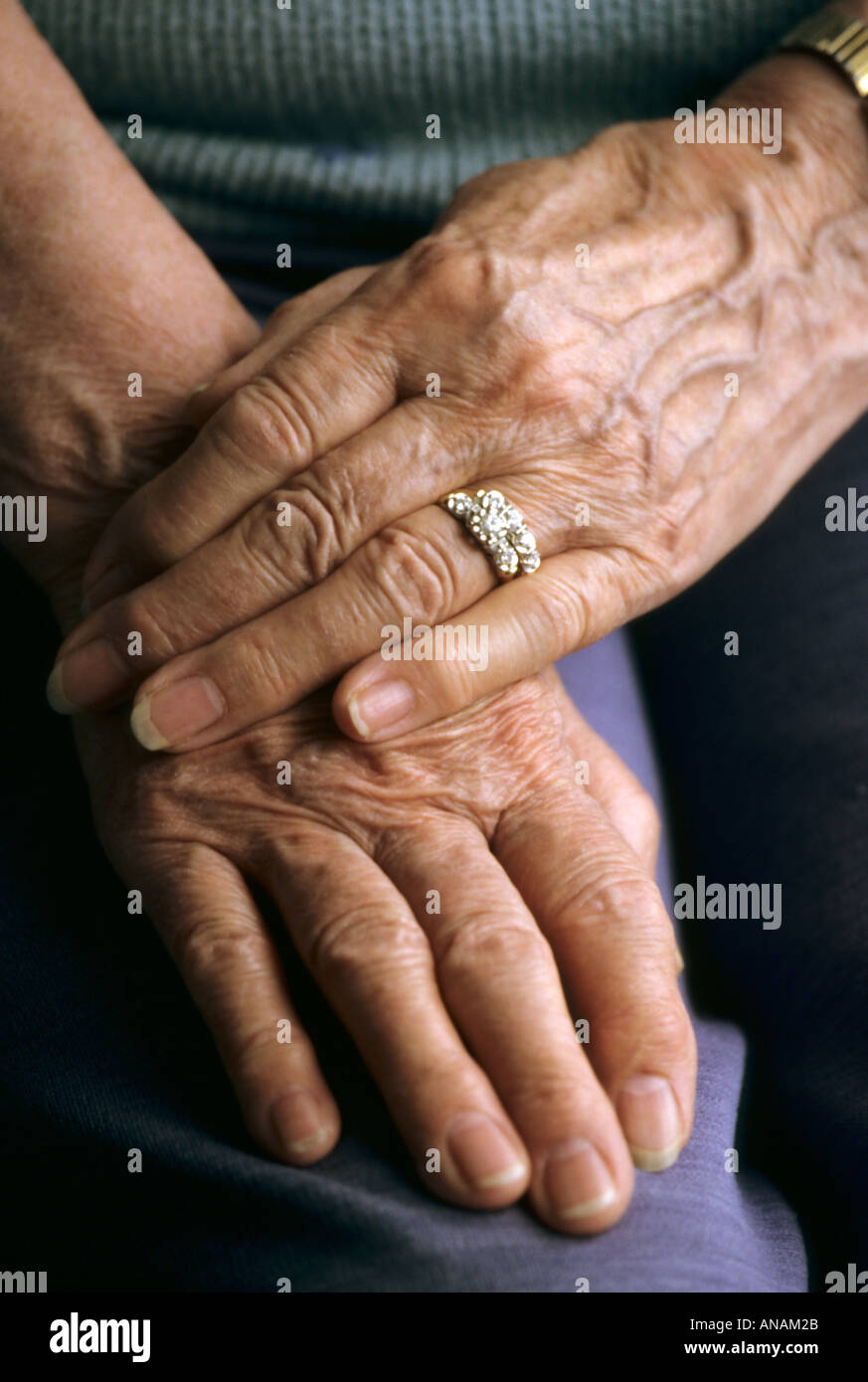 Senior womans hands Stock Photo - Alamy