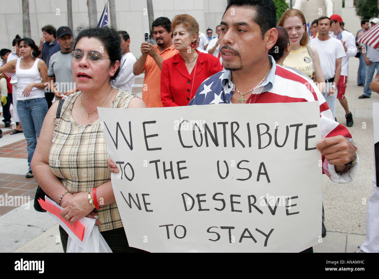 Miami Florida,Government Center,centre,immigration rights protest ...