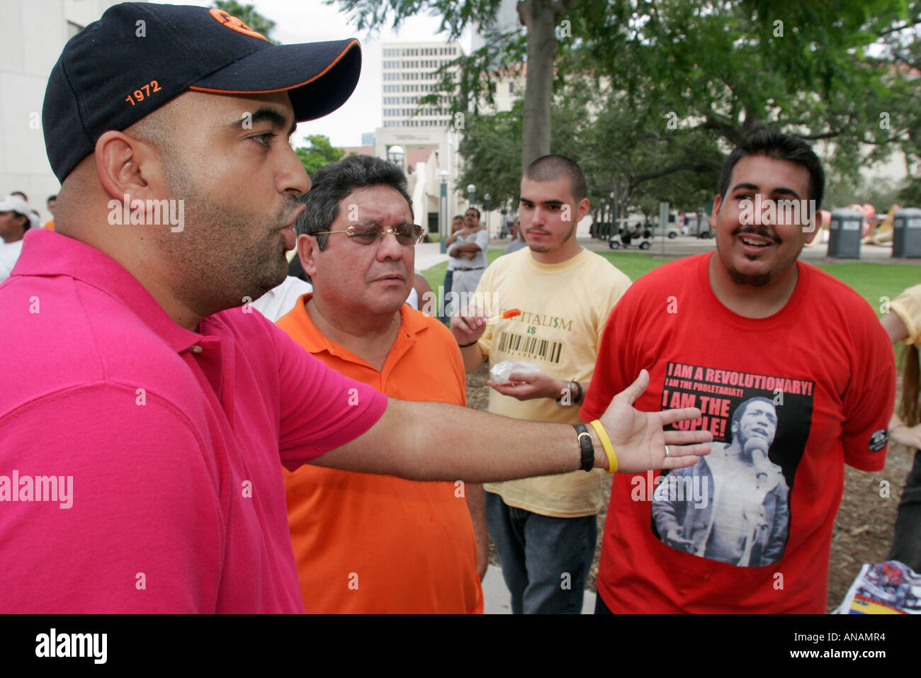 Miami Florida,Government Center,centre,immigration rights protest ...