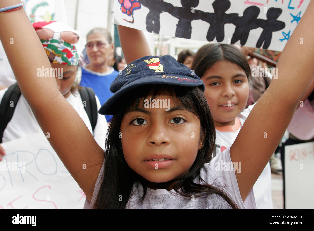Miami Florida,Government Center,centre,immigration rights protest ...