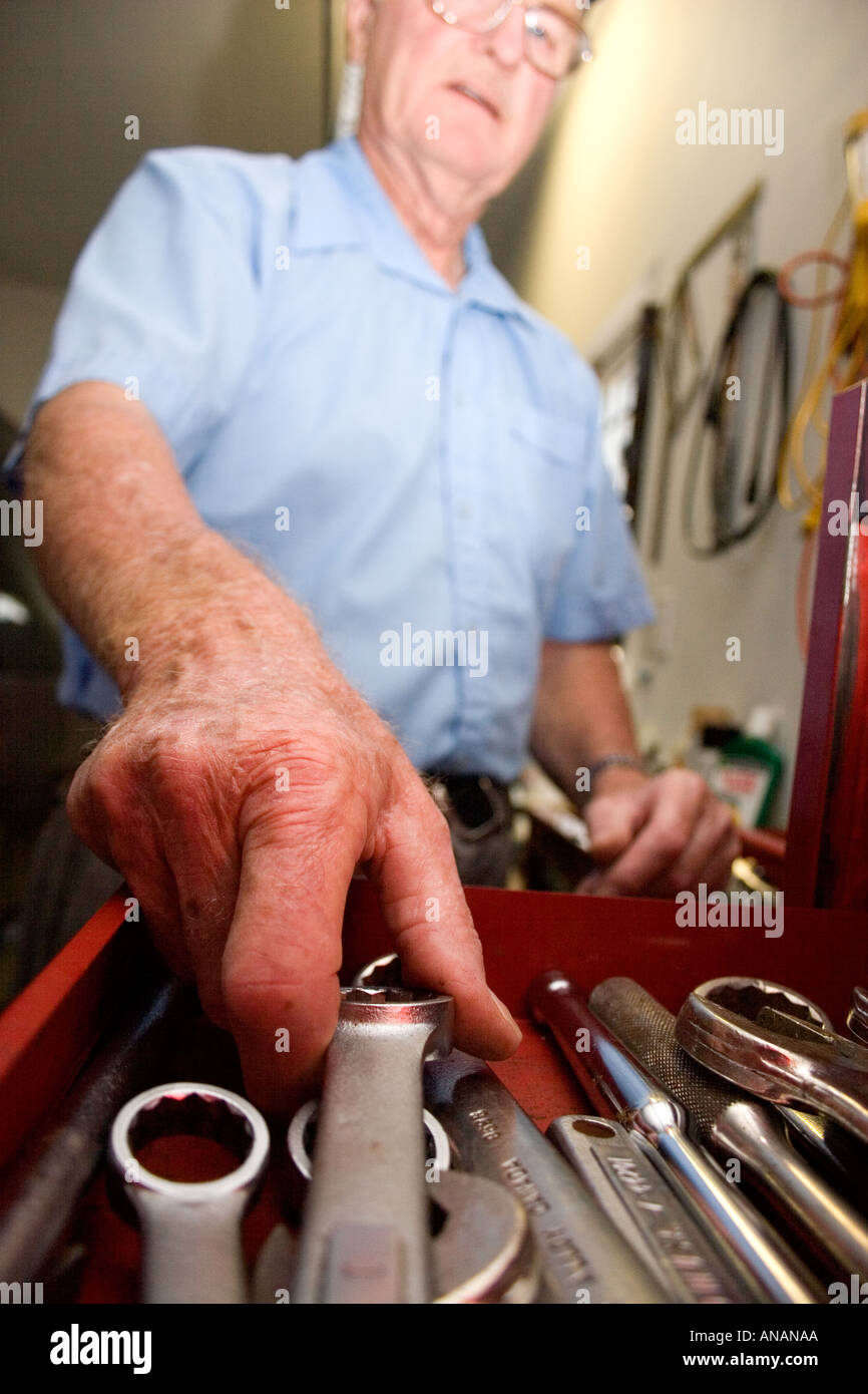 Man over retirement age still working Stock Photo - Alamy