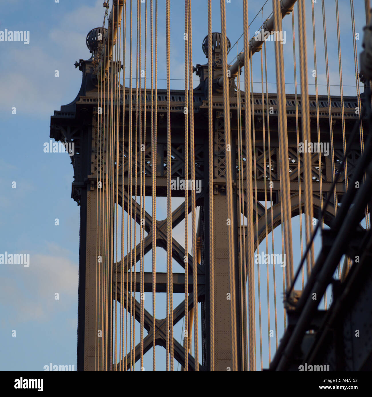 Steel beam structure manhattan bridge hi-res stock photography and ...
