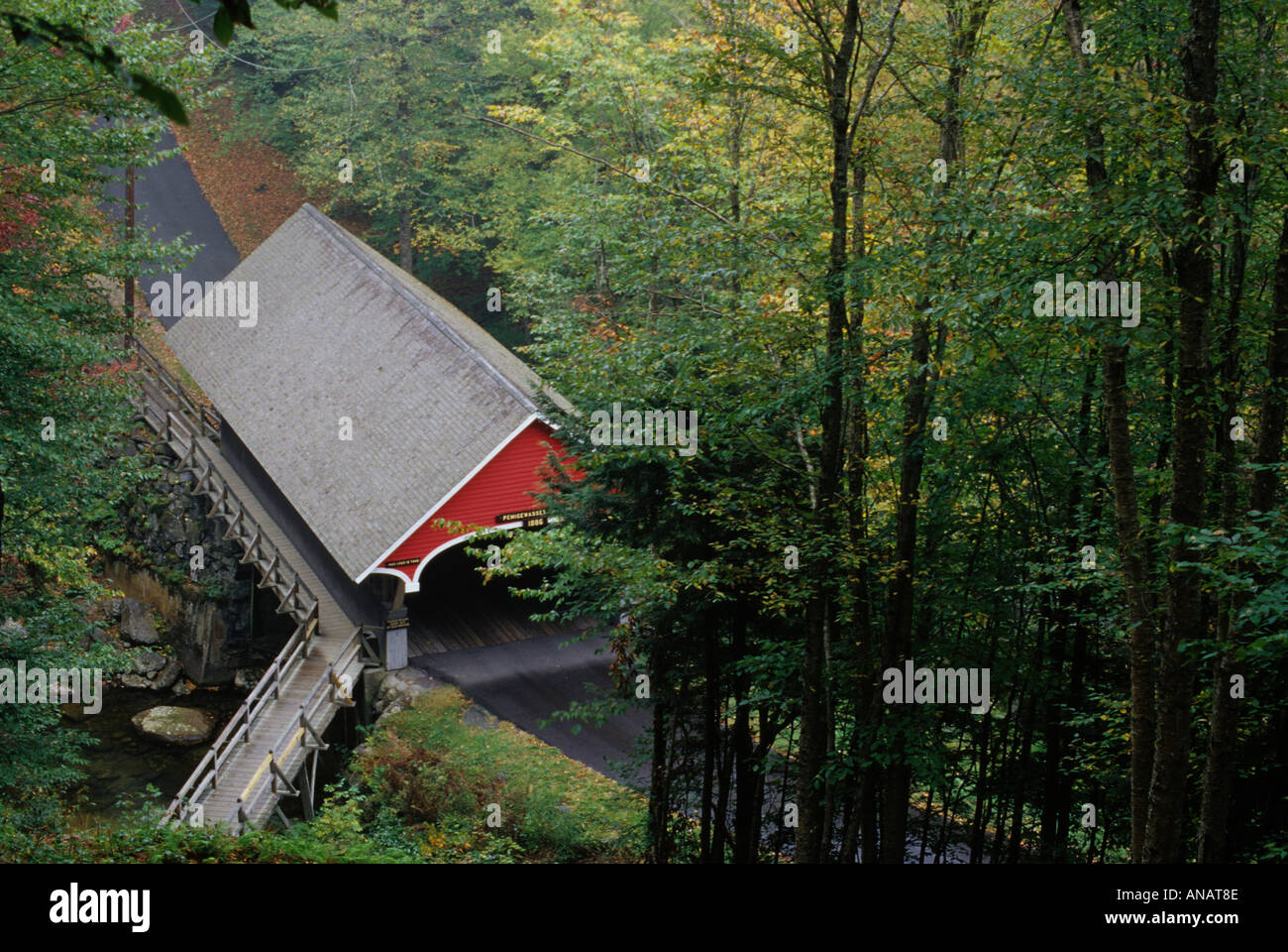 The Flume Bridge New Hampshire Stock Photo - Alamy