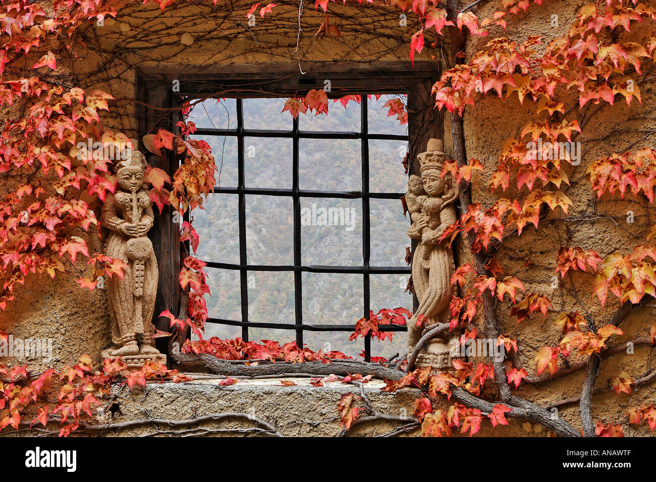 Pieces of art are presented everywhere in the castle, Messner mountain ...