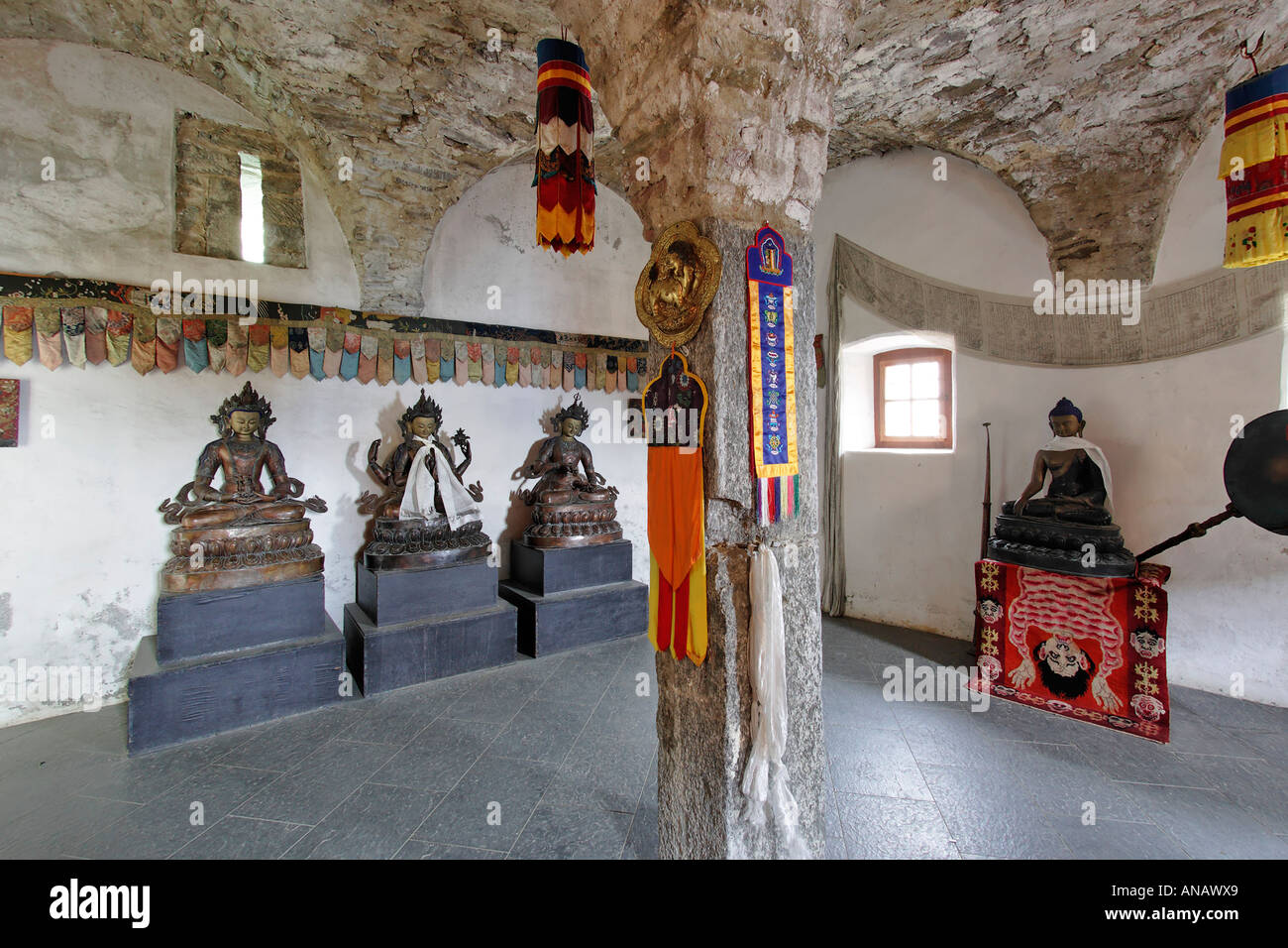 Meditation room, Messner mountain museum on the castle Juval above ...