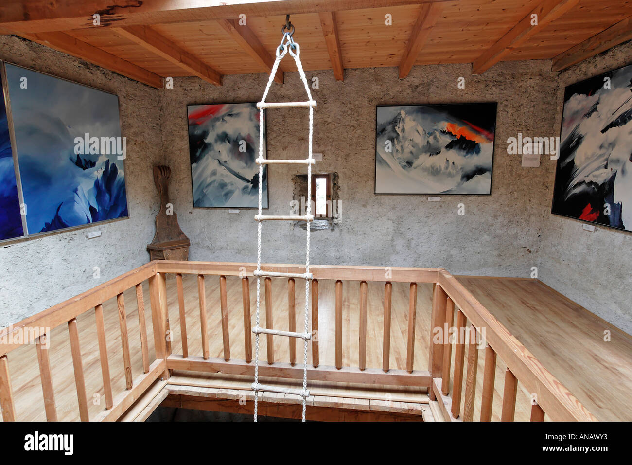 Castle on mountain painting hi-res stock photography and images - Alamy