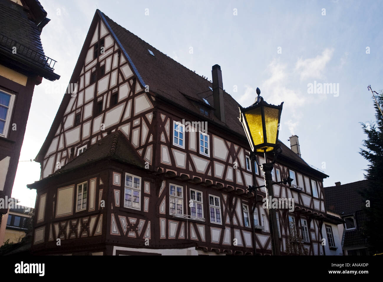 timber framed house, Germany, Baden-Wuerttemberg, Altstadt, Eberbach ...