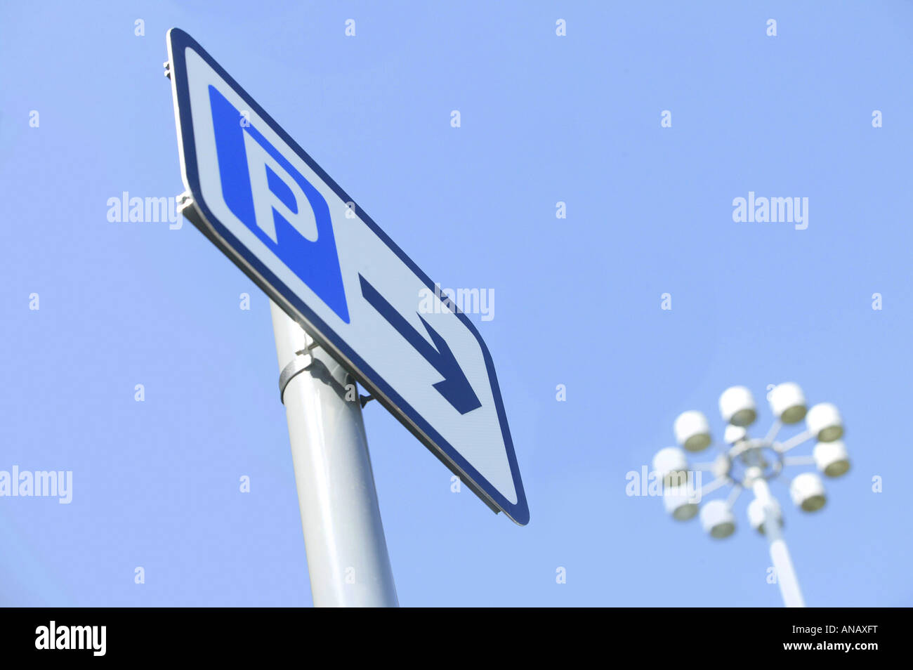 parking lot sign Stock Photo - Alamy
