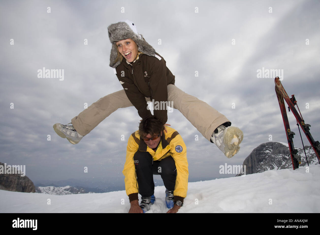 Leapfrog over person hi-res stock photography and images - Alamy