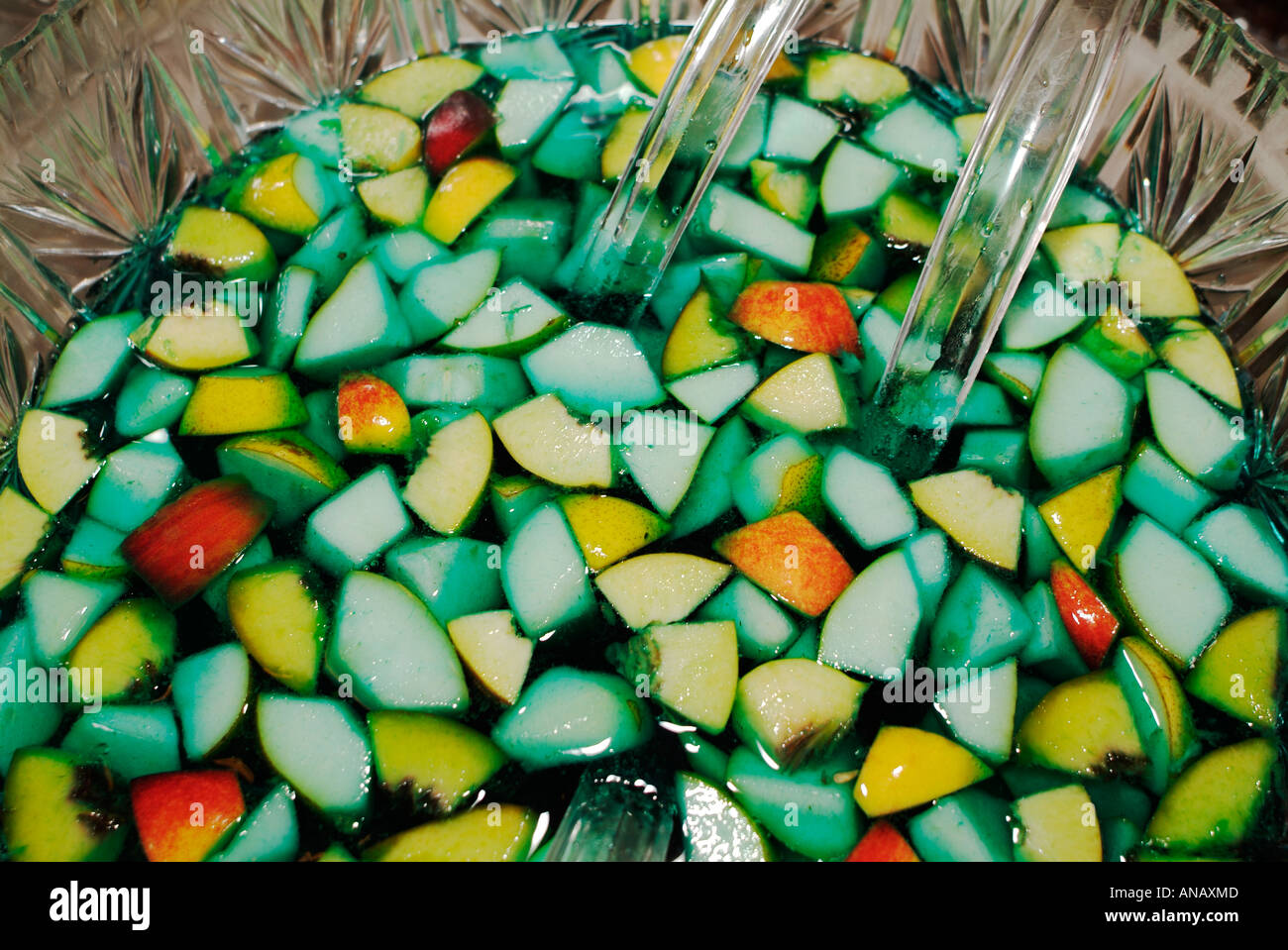 Punch bowl with fruit juice at a party hi-res stock photography and ...