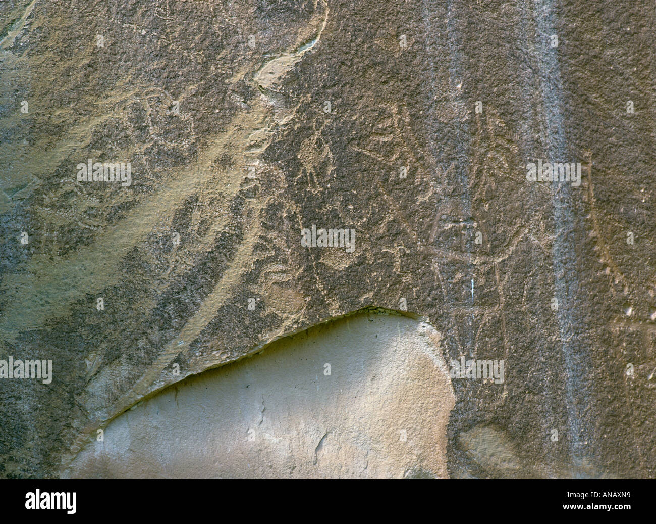 Fremont Petroglyphs, Capitol Reef National Park, Utah, USA Stock Photo ...