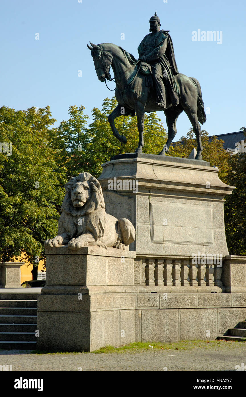 Monument to german emperor Wilhelm I., Karlsplatz, Stuttgart, Baden ...