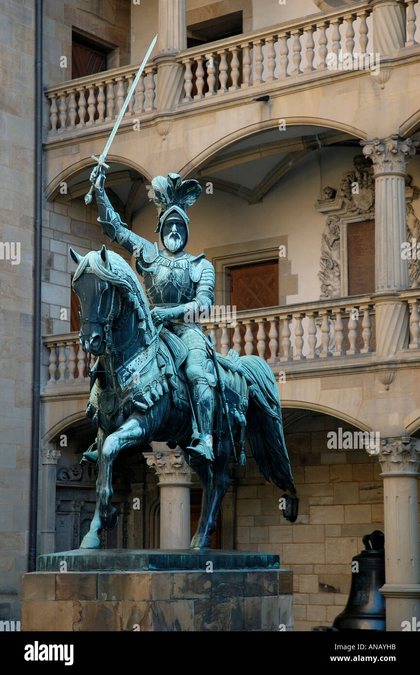 Monument to Count (Graf) Eberhard im Bart in the patio of Old Castle ...