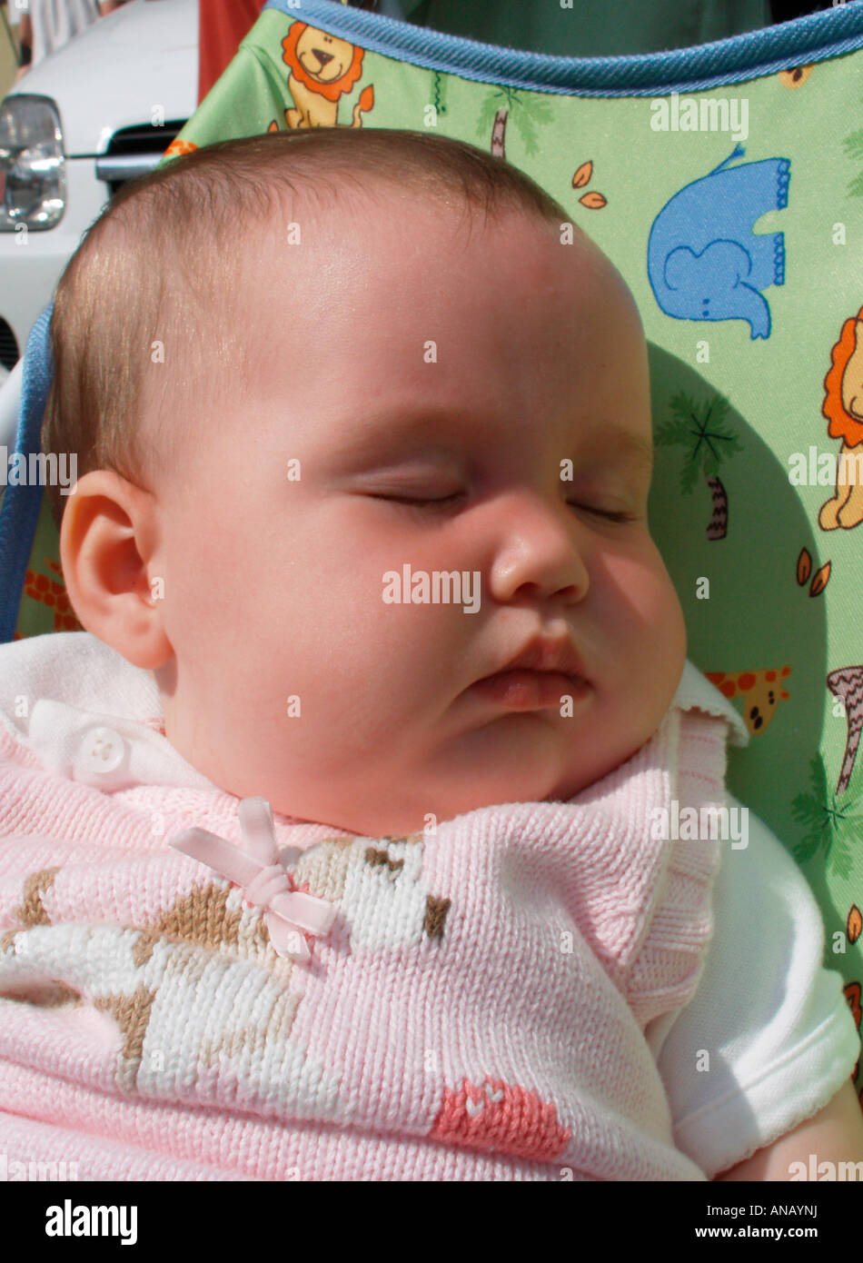 Child sleeping outside Stock Photo - Alamy