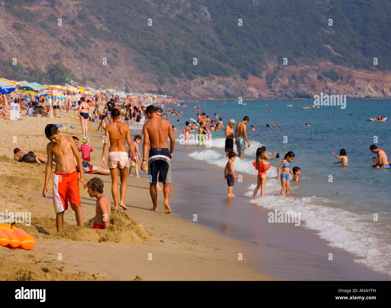 Turkish Riviera Cleopatra Beach Alanya Stock Photo - Alamy