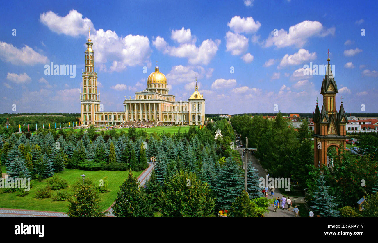Lichen Basilica the biggest basilica in Poland panorama Stock Photo - Alamy