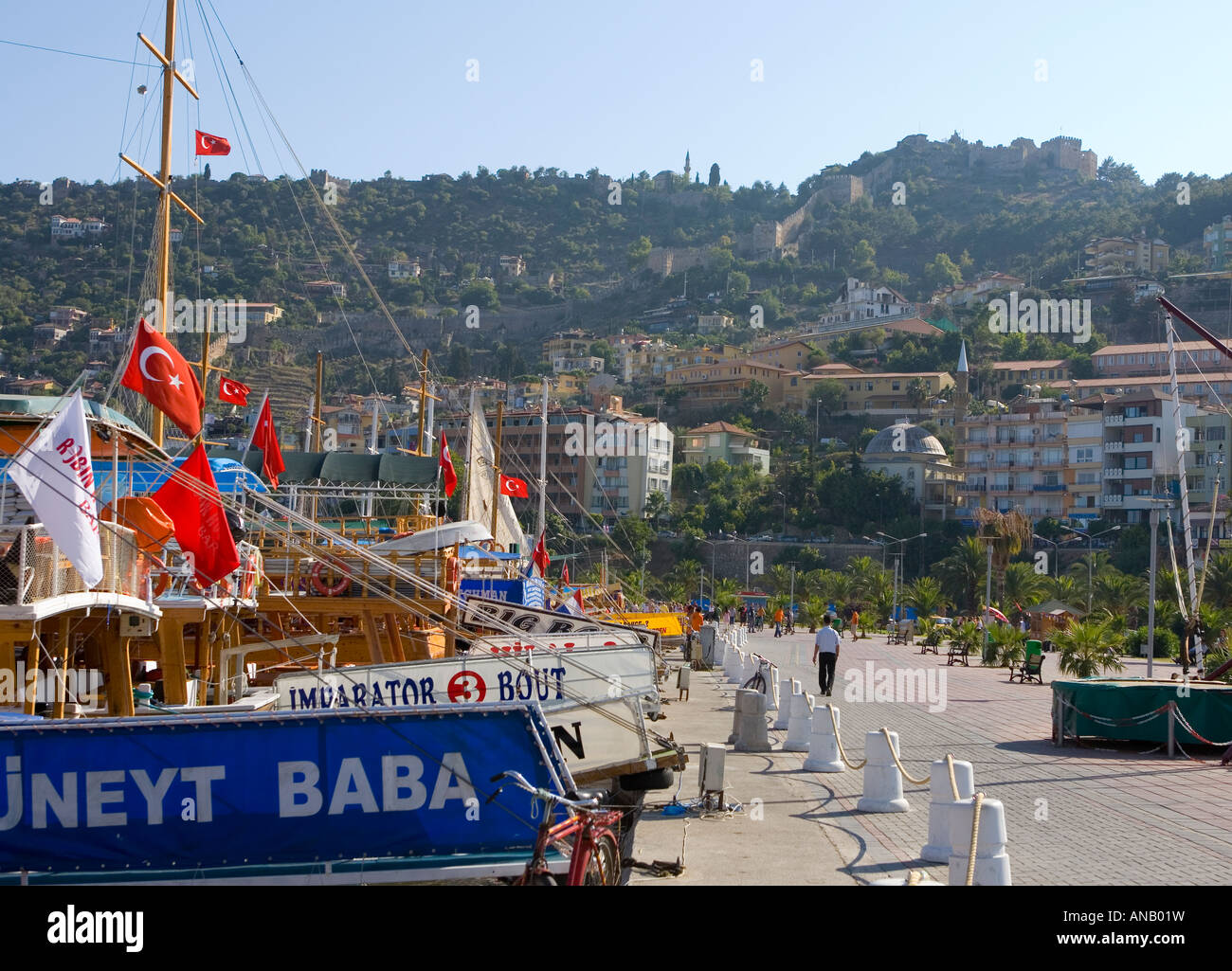 Alanya sightseeing boats hi-res stock photography and images - Alamy