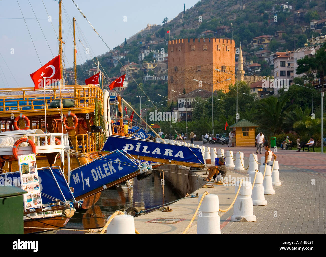 Alanya Harbor Turkey Stock Photo - Alamy