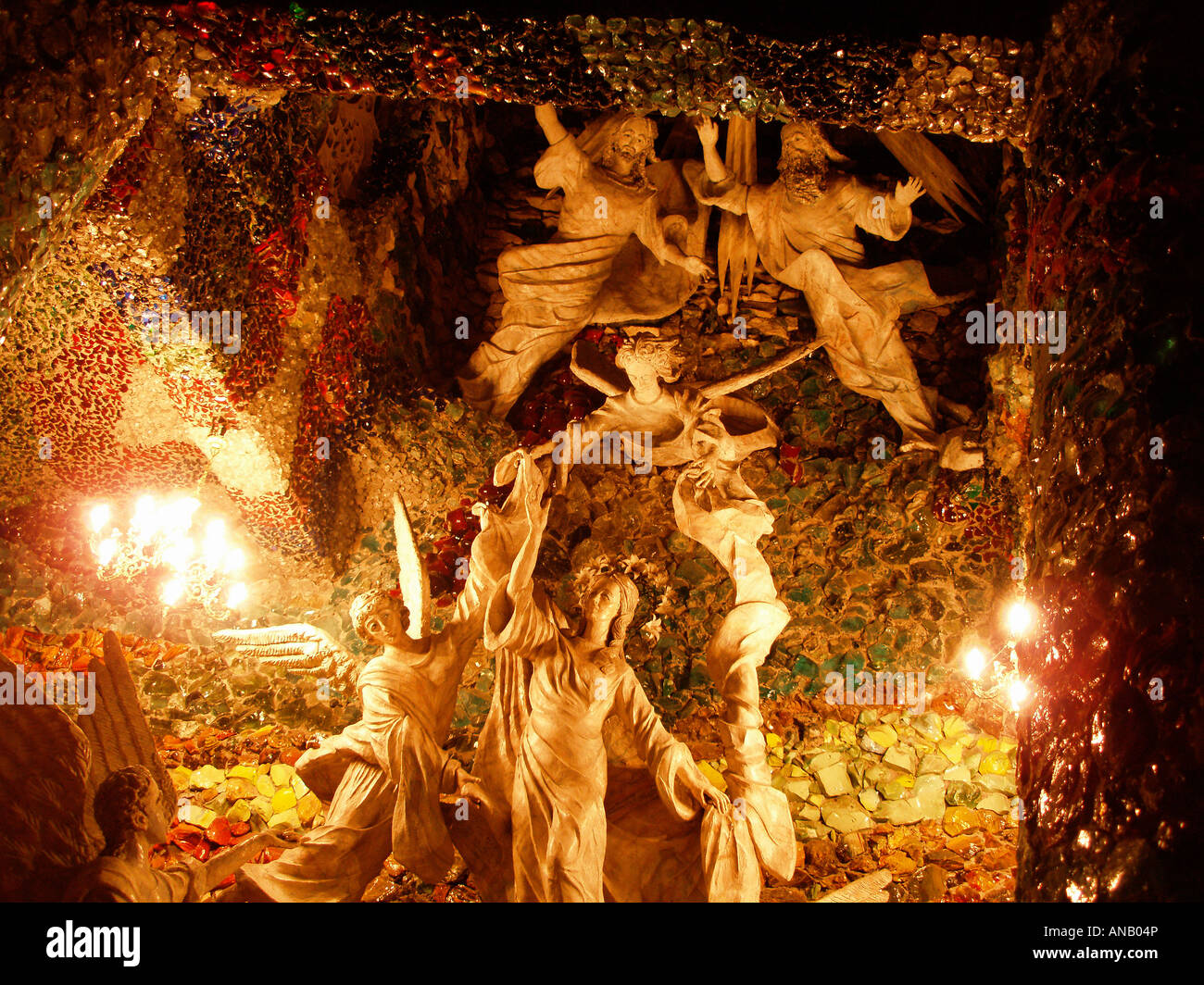 Altar in Golgotha at Lichen Poland Stock Photo - Alamy