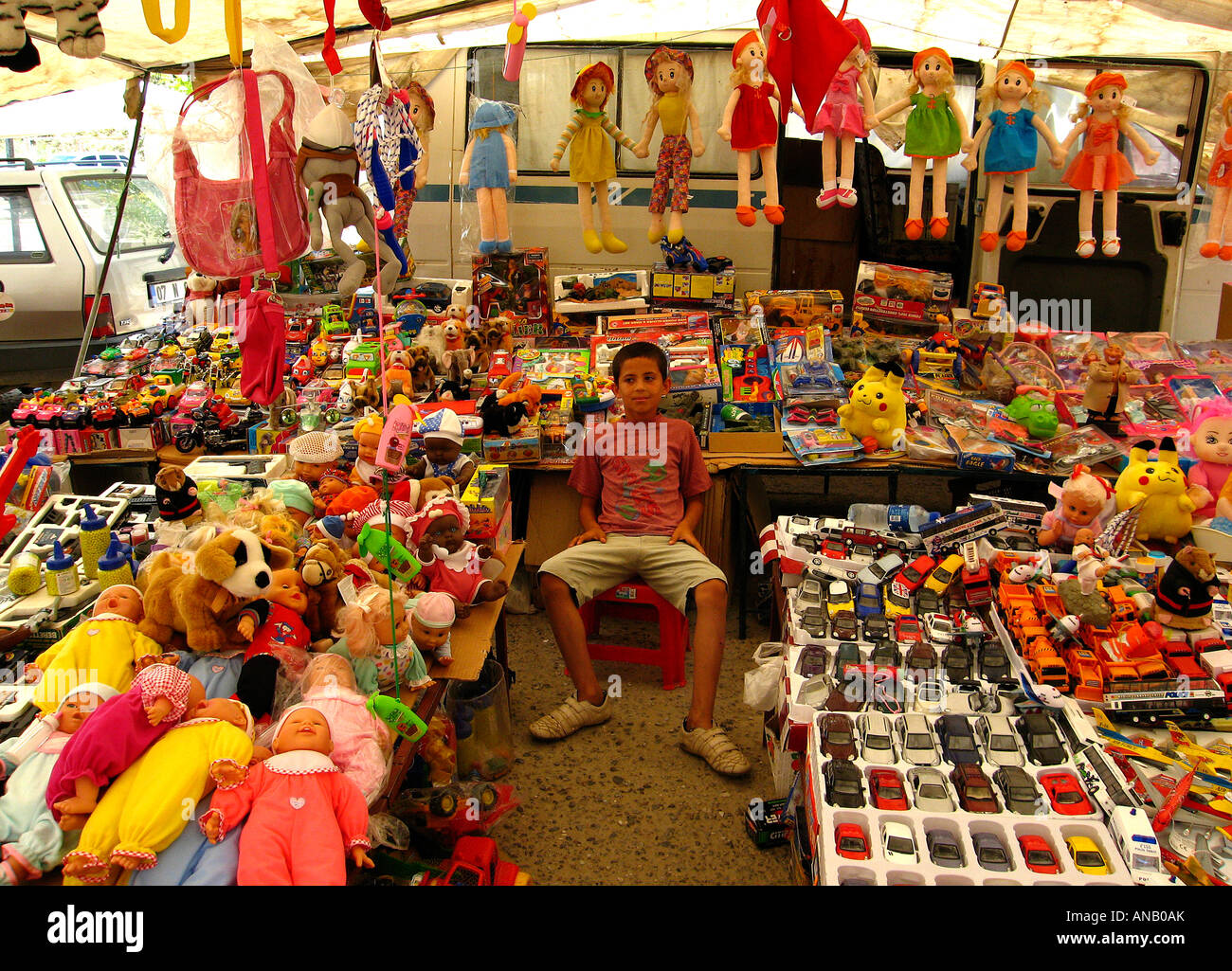 Street bazaar Alanya Turkey Stock Photo - Alamy