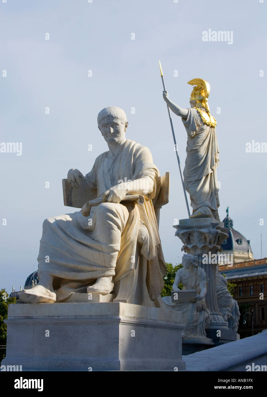 Austria Vienna Parliament statue Stock Photo - Alamy