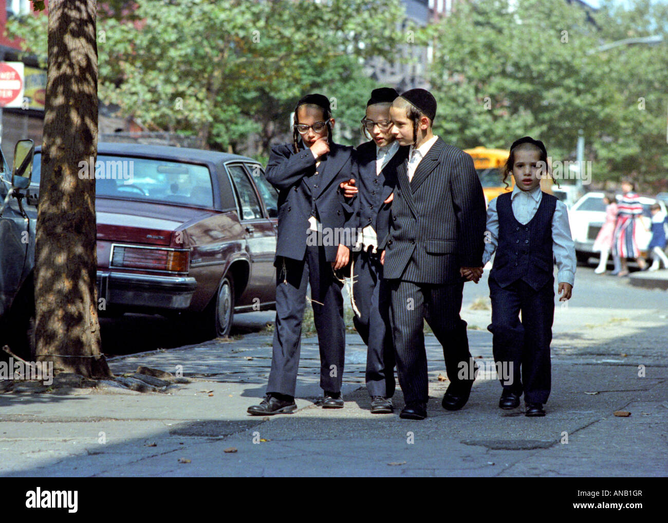 Jewish children in New York Stock Photo - Alamy