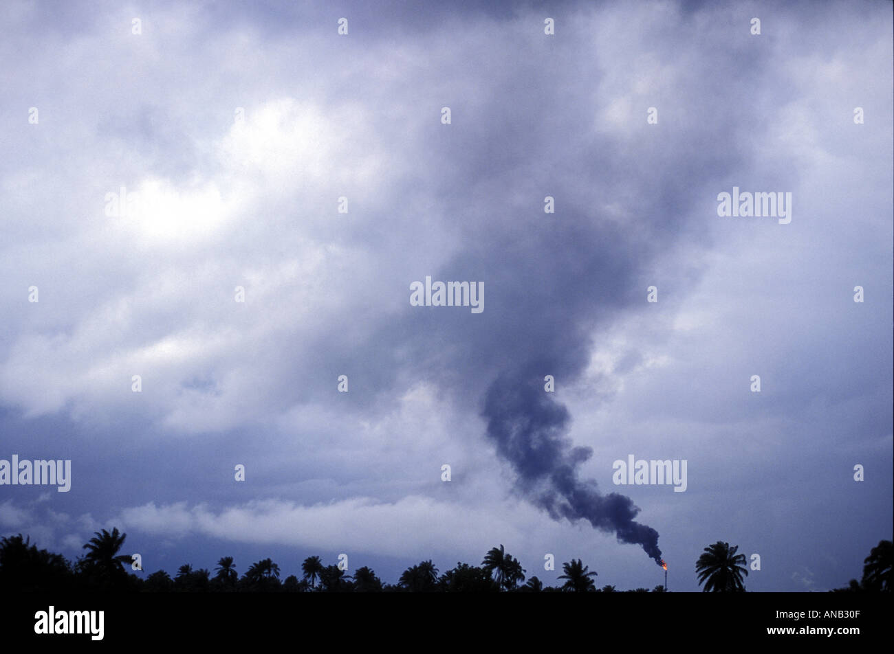 Shell Oil flare Stock Photo - Alamy