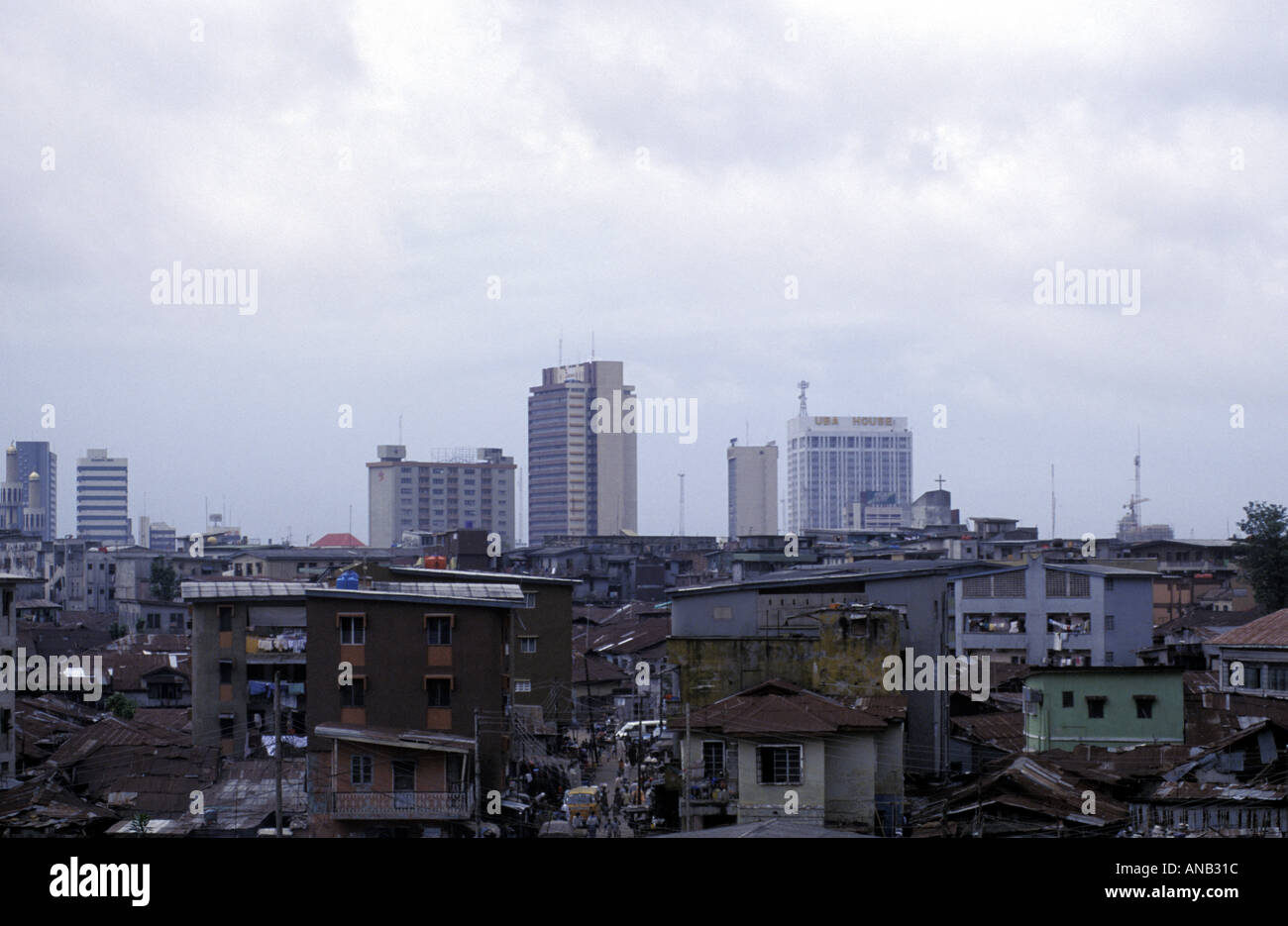 A view over Lagos the financial capital of Nigeria Stock Photo - Alamy
