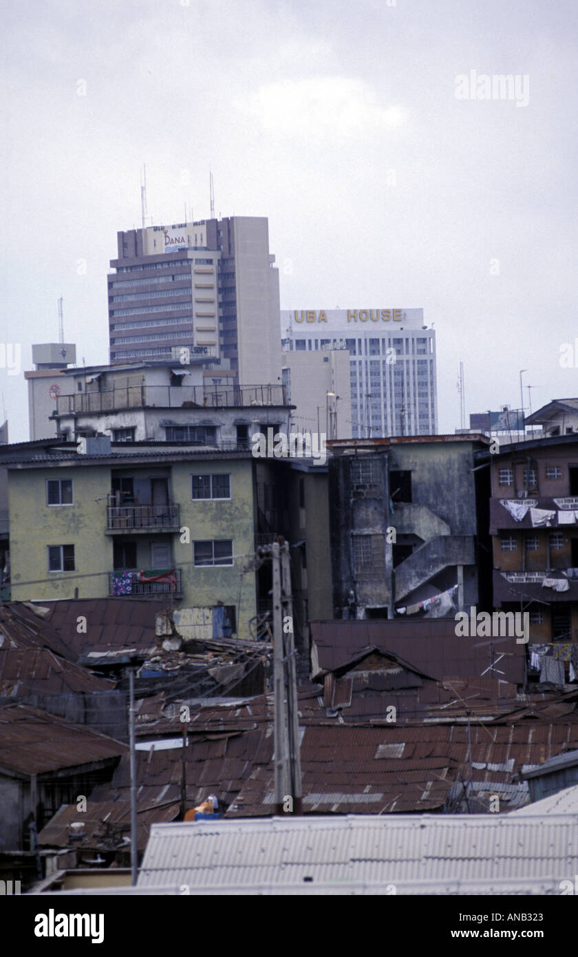 A view over Lagos the financial capital of Nigeria Stock Photo - Alamy
