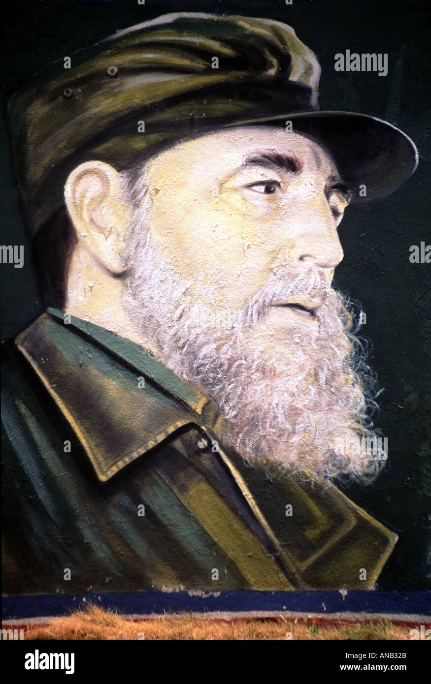 Painting of Fidel Castro Havana Cuba Stock Photo - Alamy