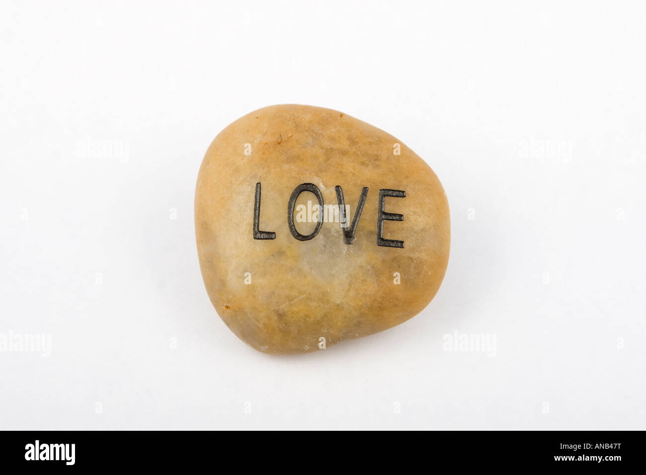Word on stone: Love Stock Photo - Alamy