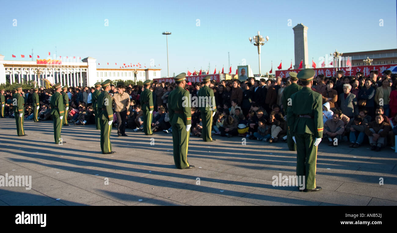 Order on tian an men square Stock Photo - Alamy