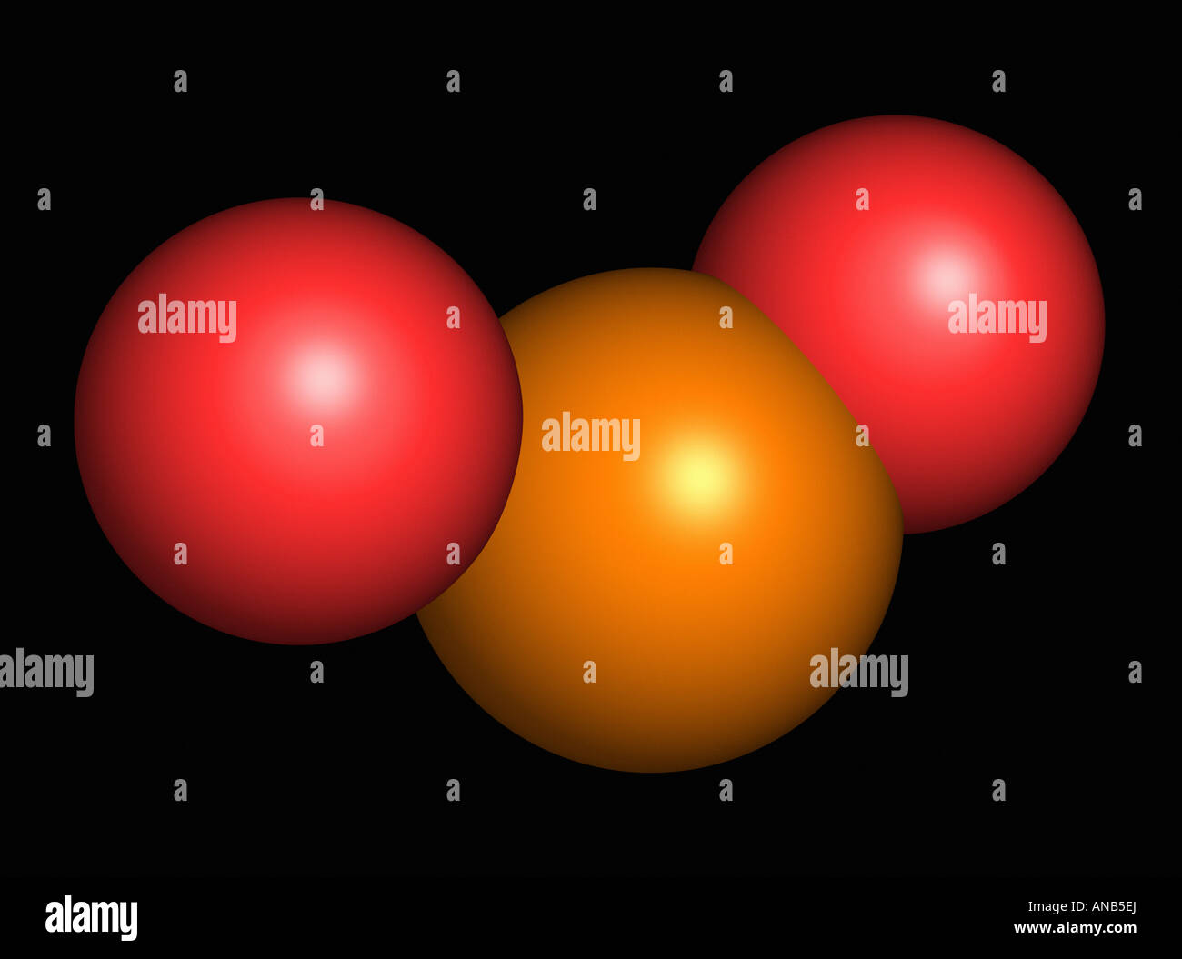 Sulphur dioxide molecule model hi-res stock photography and images - Alamy