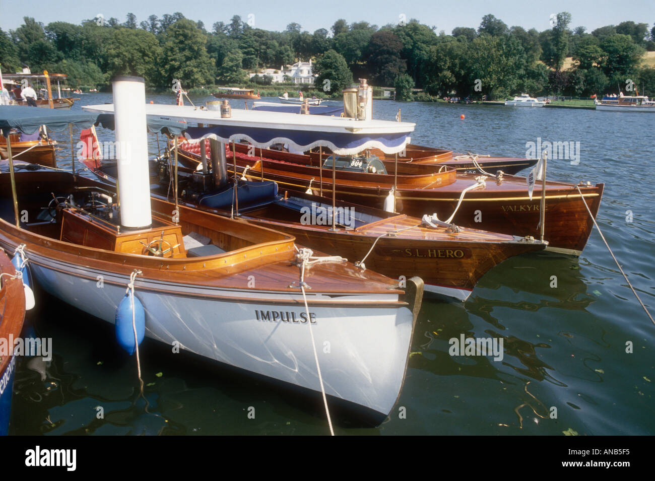 The 1880 steam launch Impulse and others at the Thames Traditional Boat ...