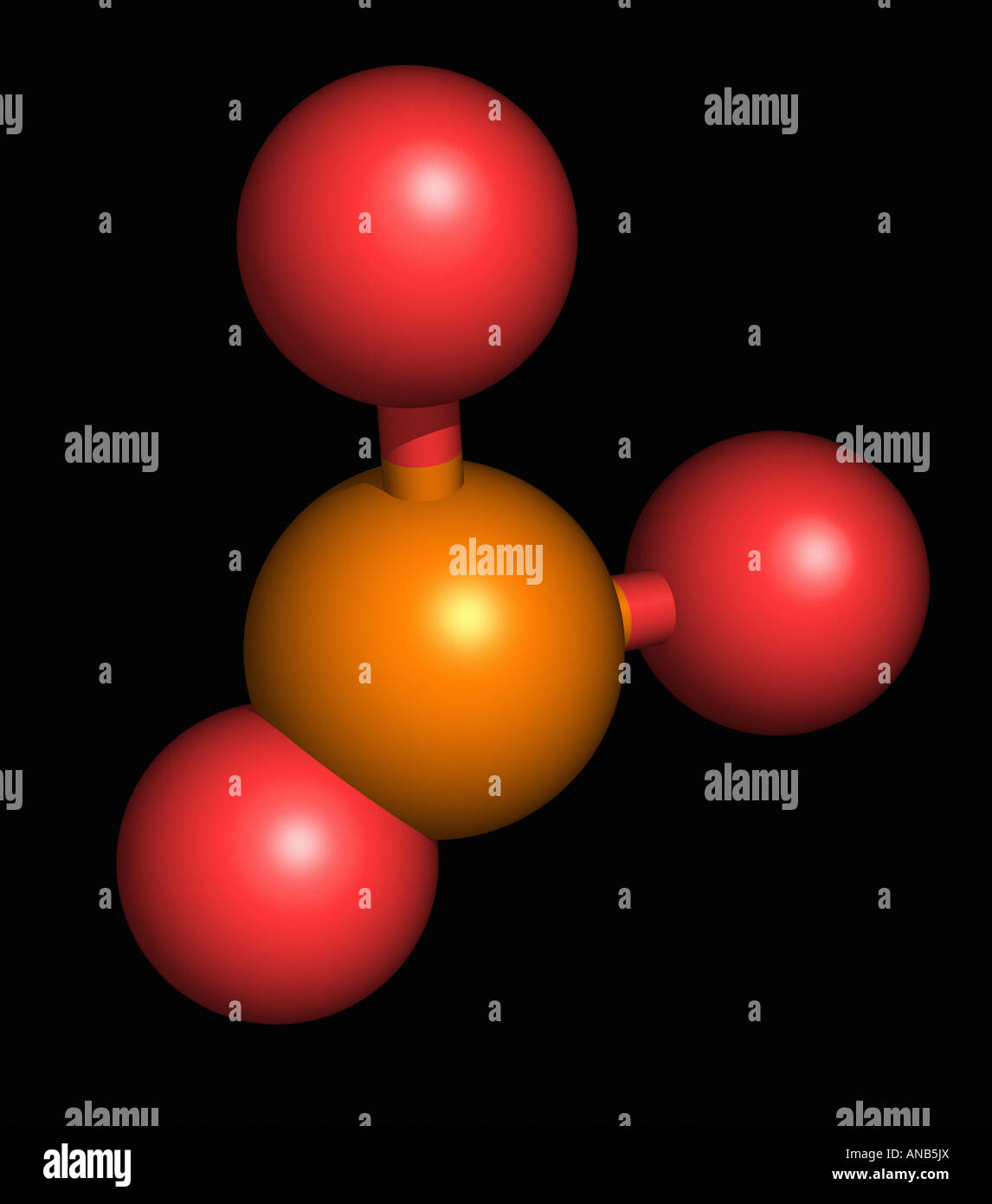 Sulfur Trioxide Molecule Stock Photo - Alamy