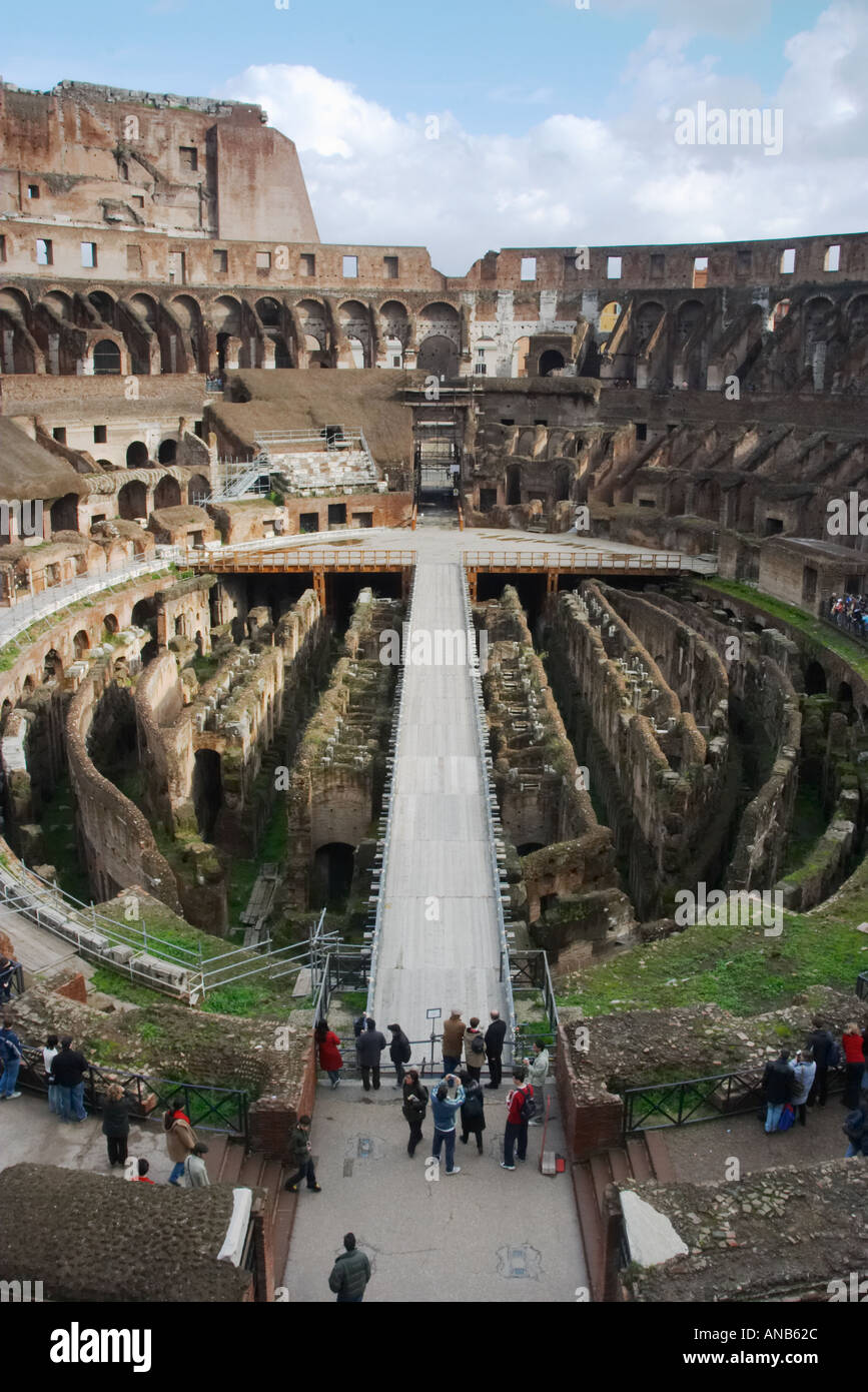 Inside the Colosseum, Rome Stock Photo - Alamy