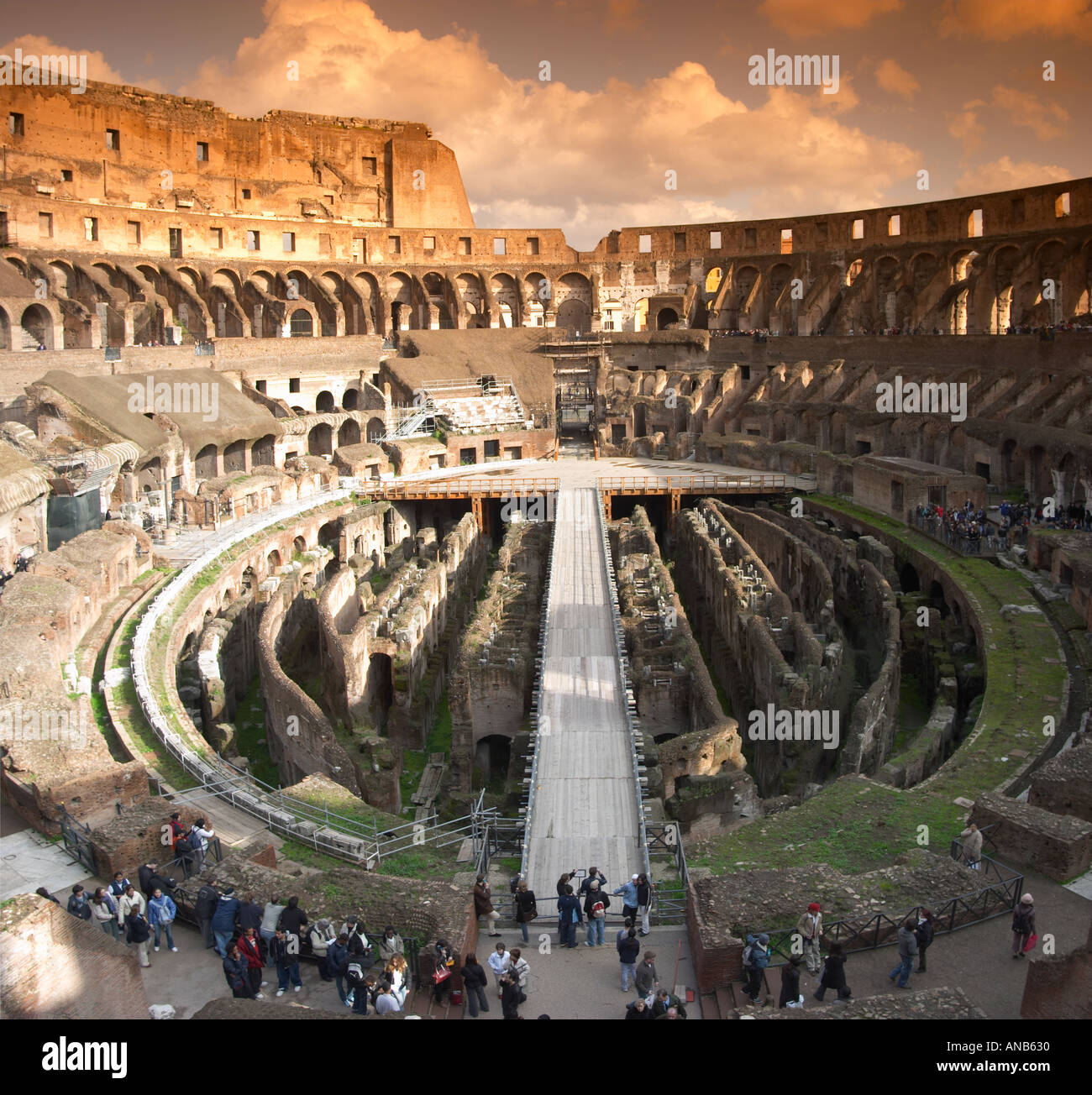 Inside the Colosseum, Rome Stock Photo - Alamy