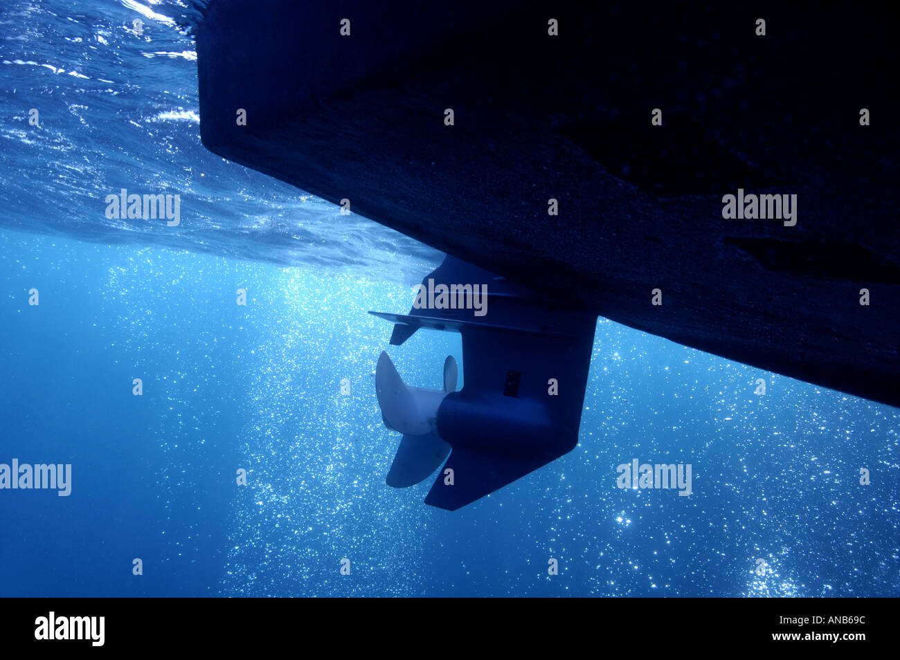 France Marseille Propeller Helix Of A Divers Boat With A Wall Of ...