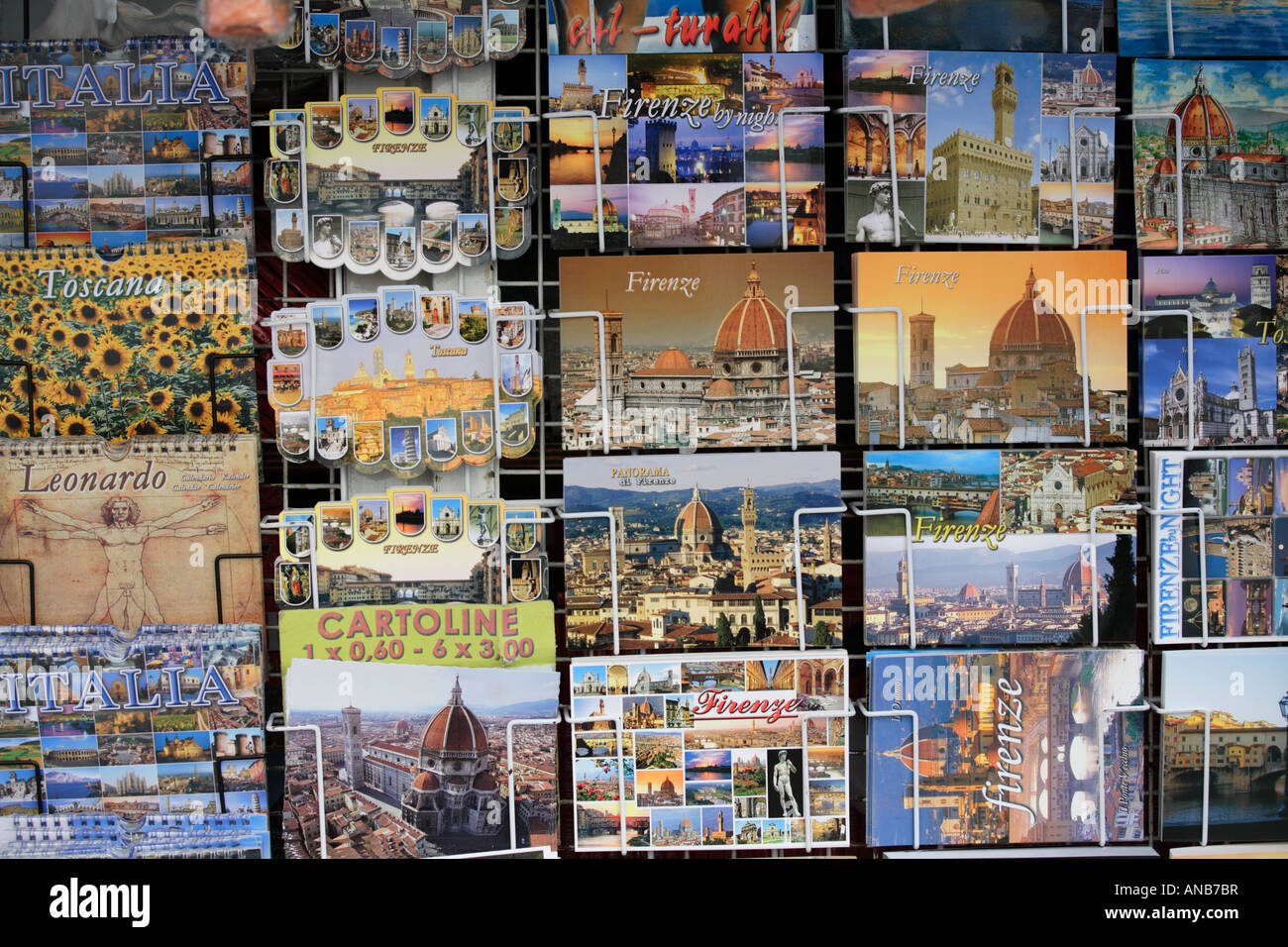 Postcards of Florence, Italy Stock Photo - Alamy